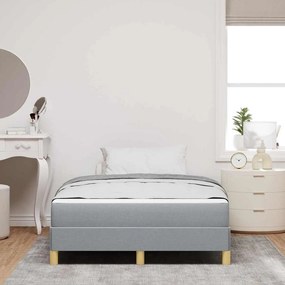 Postel s boxspringem s matrací Světle šedá 120 x 190 cm textil 3398549