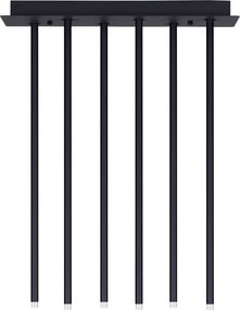 Matně černé hliníkové LED stropní svítidlo s ohybatelnou konstrukcí 20x50 cm Stilvi – Nova Luce