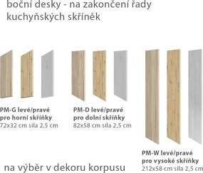 GLAMOUR z | horní skříňka GLA-53G s odkapávačem | 80 cm | zelená mat