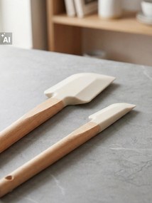 Sinsay - Sada kuchyňských stěrek 2 pack - krémová