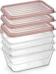 TESCOMA Dózy s víkem 4FOOD 1,0 l, 3 ks