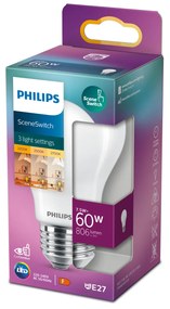Philips 8719514263963 LED SceneSwitch žárovka 8-5-2W/60W 806-320-80lm E27 2700-2500-2200K 220-240V A60 FR
