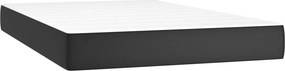 Box spring postel s matrací černá 120 x 200 cm umělá kůže 3142833