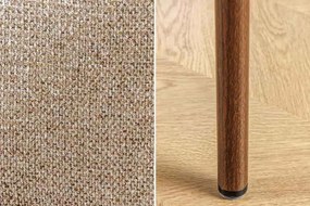 Designová jídelní židle Harding taupe béžová / hnědá