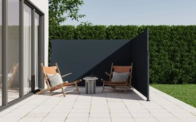 Dvojitá zatahovací markýza/boční zástěna BestBerg BBSU-2S300CG / 180 x 600 cm / šedá