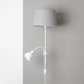 BRILAGI - Stojací lampa CERIA 1xE27/100W/230V + 1xE14/25W bílá/šedá
