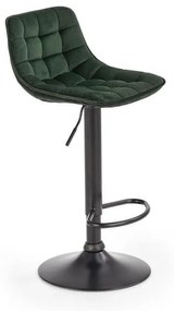 Intesi Židle barová Plaid zelená/černá