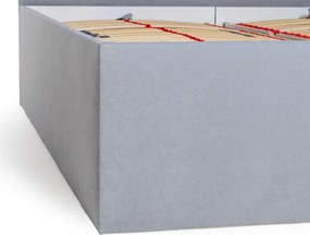 MANŽELSKÁ POSTEL S LAMELOVÝM ROŠTEM AMELIE 2, 200x160, šedá (č.43)