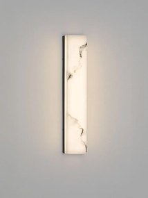 Bílé/matně černé LED nástěnné svítidlo v dekoru kamene Shado – Nova Luce