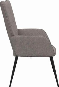Relaxační židle taupe textil 327950