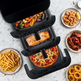 TESLA AirCook TrioZone Q636 XXL - multifunkční třízónová digitální horkovzdušná fritéza