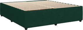 Box spring postel s matrací tmavě zelená 180x200 cm samet 3287821
