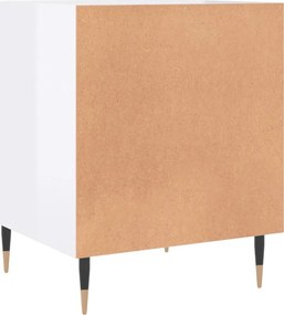 vidaXL Noční stolek 40 x 40 x 50 cm kompozitní dřevo [827520] Barva: bílá s vysokým leskem