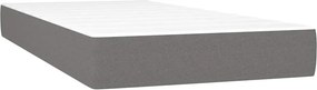 Box spring postel s matrací tmavě šedá 80 x 200 cm textil 3144030