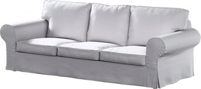 Potah na pohovku IKEA Ektorp 3-místná, nerozkládací barva šedá látka pletený vzor