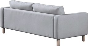 Potah na pohovku IKEA Karlstad, 3-místná, rozkládací barva šedá látka pletený vzor