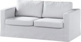 Potah na pohovku IKEA  Karlstad 2-místná , nerozkládací, dlouhý barva bílá látka pletený vzor