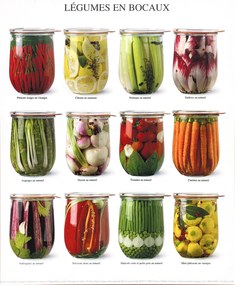 Postershop Obrazová reprodukce : Atelier NI - Vegetables in jars - 24x30cm