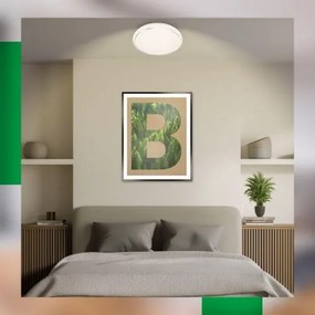 Stropní LED svítidlo BRILONER Star A průměr 48cm 19,5W stmívatelné dálkovým ovladačem CCT bílé 3869016