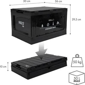 NILS Camp NCB4006 2v1 / Skládací box  s víkem a funkcí stolu / 50 l
