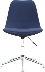 vidaXL Otočné jídelní židle 2 ks textil [338365] Barva: Modrá
