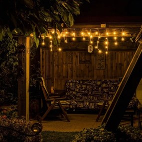Hobby Line interiér LED rampouchy, světelné, 200 × 50 cm, teple bílá, 40 diod, čirý kabel, IP20, prodlužovací