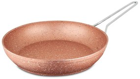Růžová hliníková pánev Güral Porselen Classic, ø 28 cm