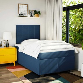 Box spring postel s matrací černá 120x190 cm textil 3290433