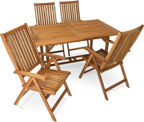 Zahradní sestava Fidelio - 4 židle, hnědá