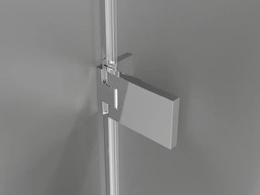 Mexen Lunar-F sprchové dveře skládací pravé 140 cm, transparentní, chrom - 836S-140-050-01-00-P