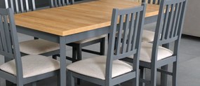 Nábytkáři ORFA MADONA 1P (MODENA 1P)  jídelní stůl rozkládací lamino Dub grandson / noha grafitová dřevo -kolekce &quot;DRE&quot; (K150-Z)