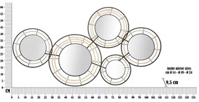 Kovová nástěnná dekorace 111x59 cm Oporto – Mauro Ferretti