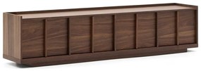 Hnědý TV stolek v dekoru ořechu 200x47x40 cm Onix – Kave Home