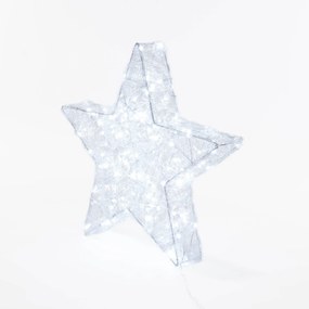 Svítící vánoční dekorace, hvězda, 50 cm