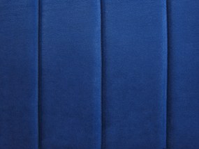 Sametová rohová pohovka modrá  levostranná TIMRA Beliani