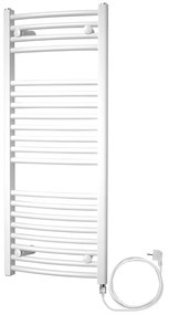 Mereo otopný žebřík oblý 450x1850 mm elektrický bílý MT34E