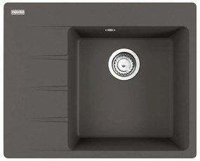 Franke Centro - Fragranitový dřez CNG 611-62 TL/7, 62x50 cm, šedá břidlice 114.0713.948