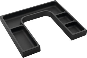 Sapho Sapho, LINDO "U" organizér 372x36x323 mm, plast, antracit, LD001
