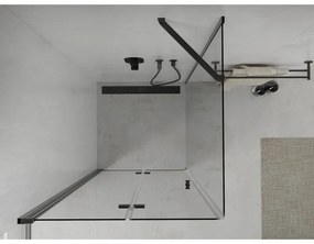 Mexen Lima skládací sprchový kout 90 x 90 cm, Průhledné, Černá - 856-090-090-70-00