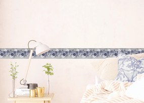 Samolepící bordura na zeď Květy | 5 m x 13.8 cm | DWB8227