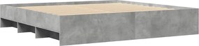 Rám postele betonově šedý 200 x 200 cm kompozitní dřevo 3295628