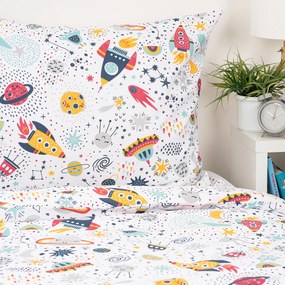 4Home Dětské bavlněné povlečení Cosmic Adventure, 140 x 200 cm, 70 x 90 cm