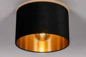 Stropní designové svítidlo Wildmore Black and Gold 40