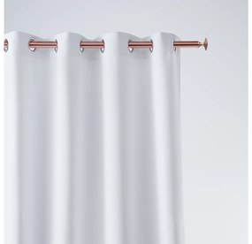 Room99 Hotový závěs na kroužcích AURA Barva: Bílá/Stříbrná, Velikost: 180 x 250 cm