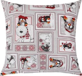 Bellatex Polštářek VÁNOCE Patchwork zimní