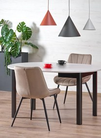 Rozkládací jídelní stůl Ringo 102/142 cm kašmírový/černý
