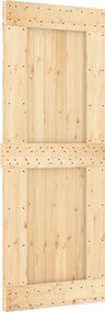 vidaXL Dveře NARVIK 80 x 210 cm masivní borové dřevo [154437] Barva: Přírodní