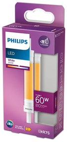 Philips 8719514303812 led žárovka 7,2w/60w | r7s | 810lm | 3000k