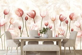 Tapeta starorůžové tulipány - 150x270