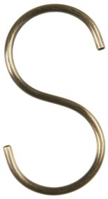 IB LAURSEN Kovový háček S-hook Antique Brass 13 cm, měděná barva, kov